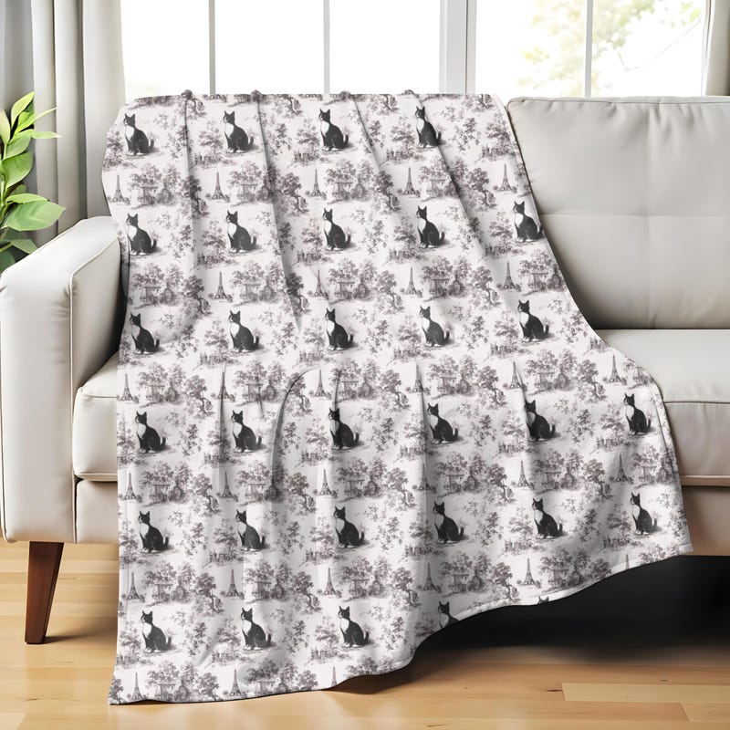 Tuxedo Cats Throw Blanket - Etsy