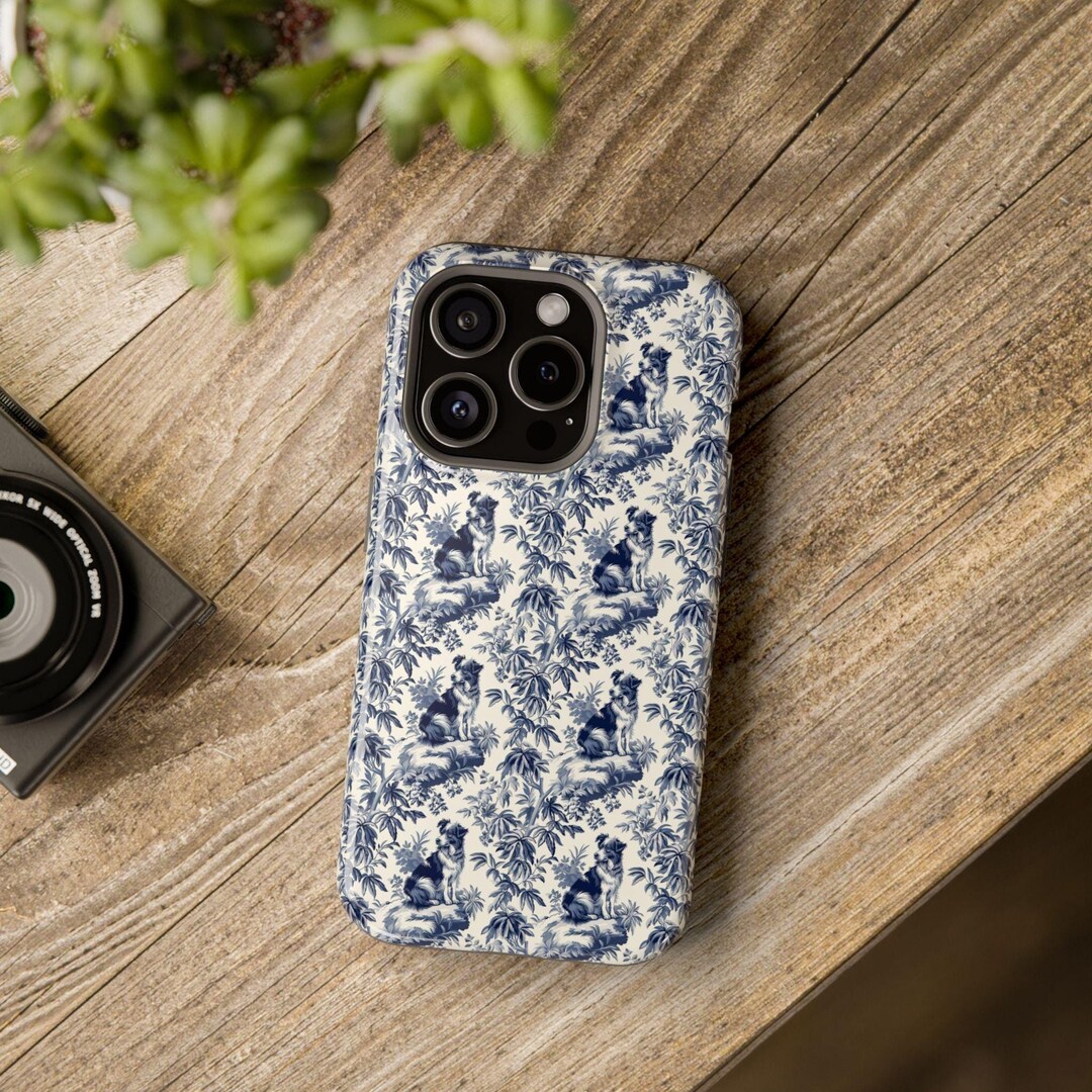 Australian Shepherd Blue Toile Magsafe Compatible Tough Phone Case for ...