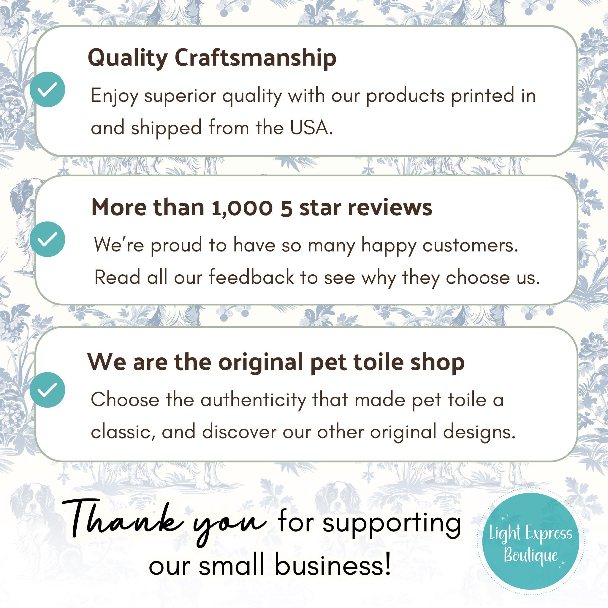 Dachshund Toile Desk Mat, Doxie Blue Toile De Jouy Non-slip Desk Pad ...