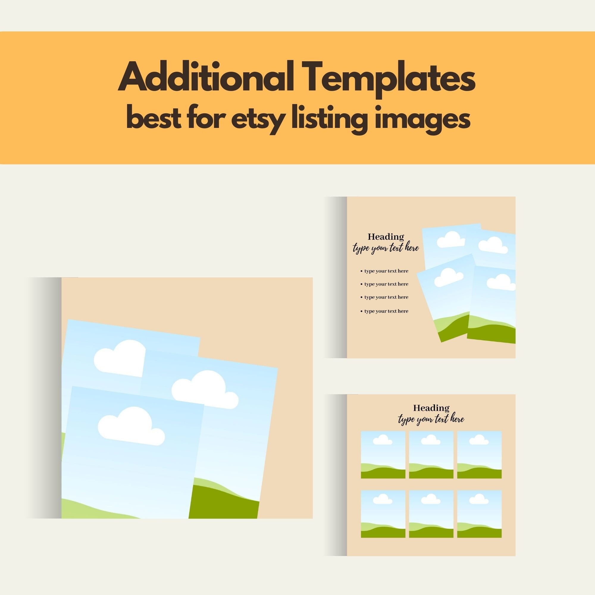 20 Digital Paper Mockup Template Editable Canva Templates - Etsy