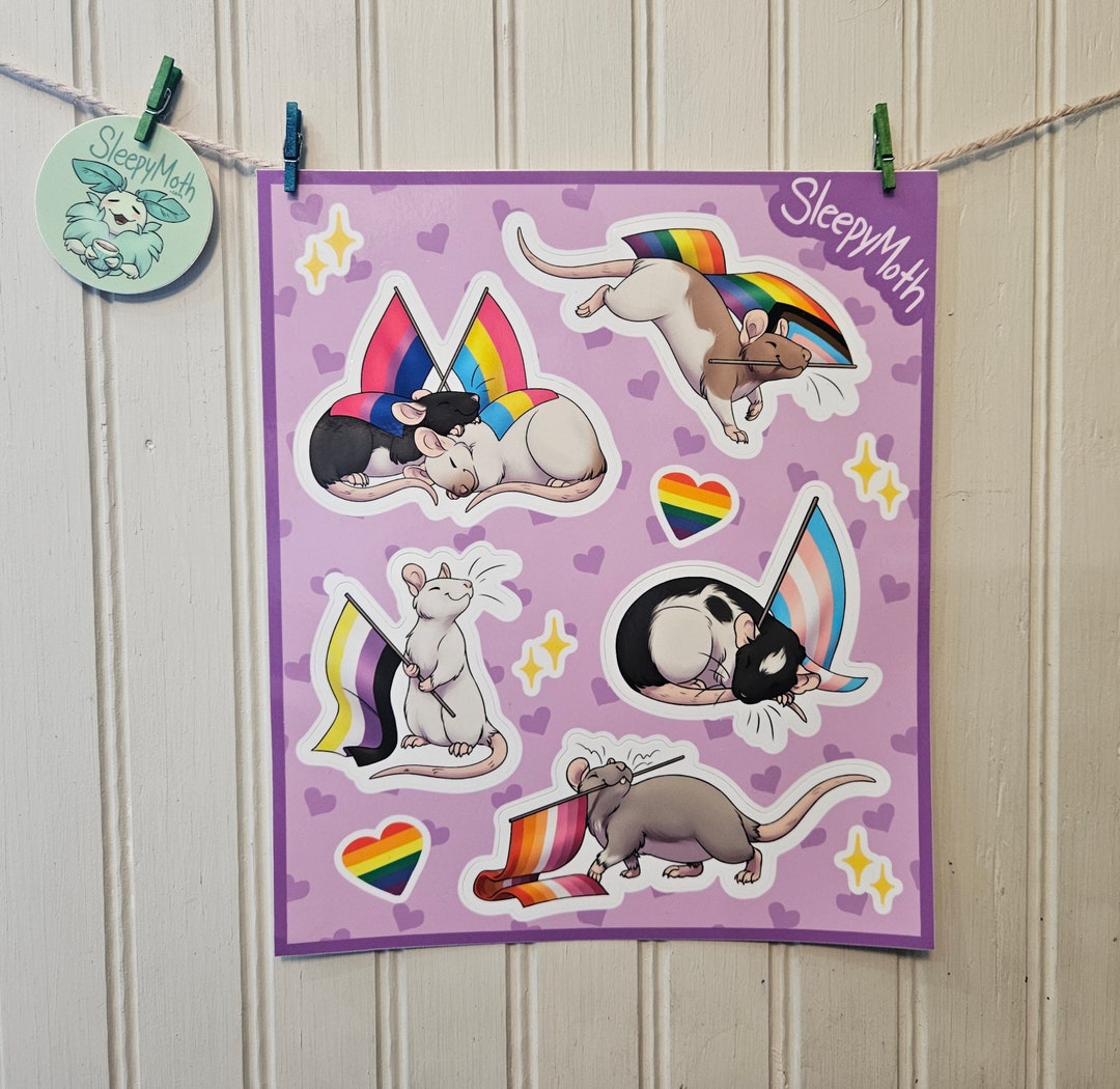 Pride Rats Sticker Sheet - Etsy