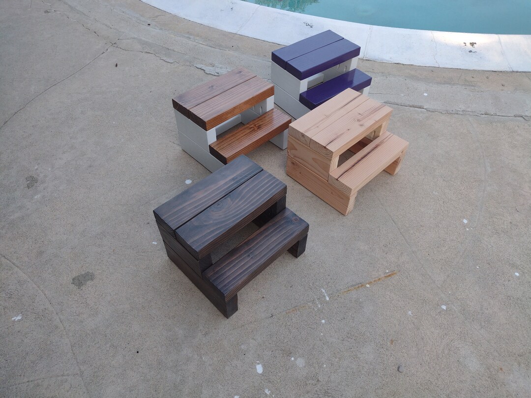 1 Kids/toddlers Wood Crafted Step Stool - Etsy