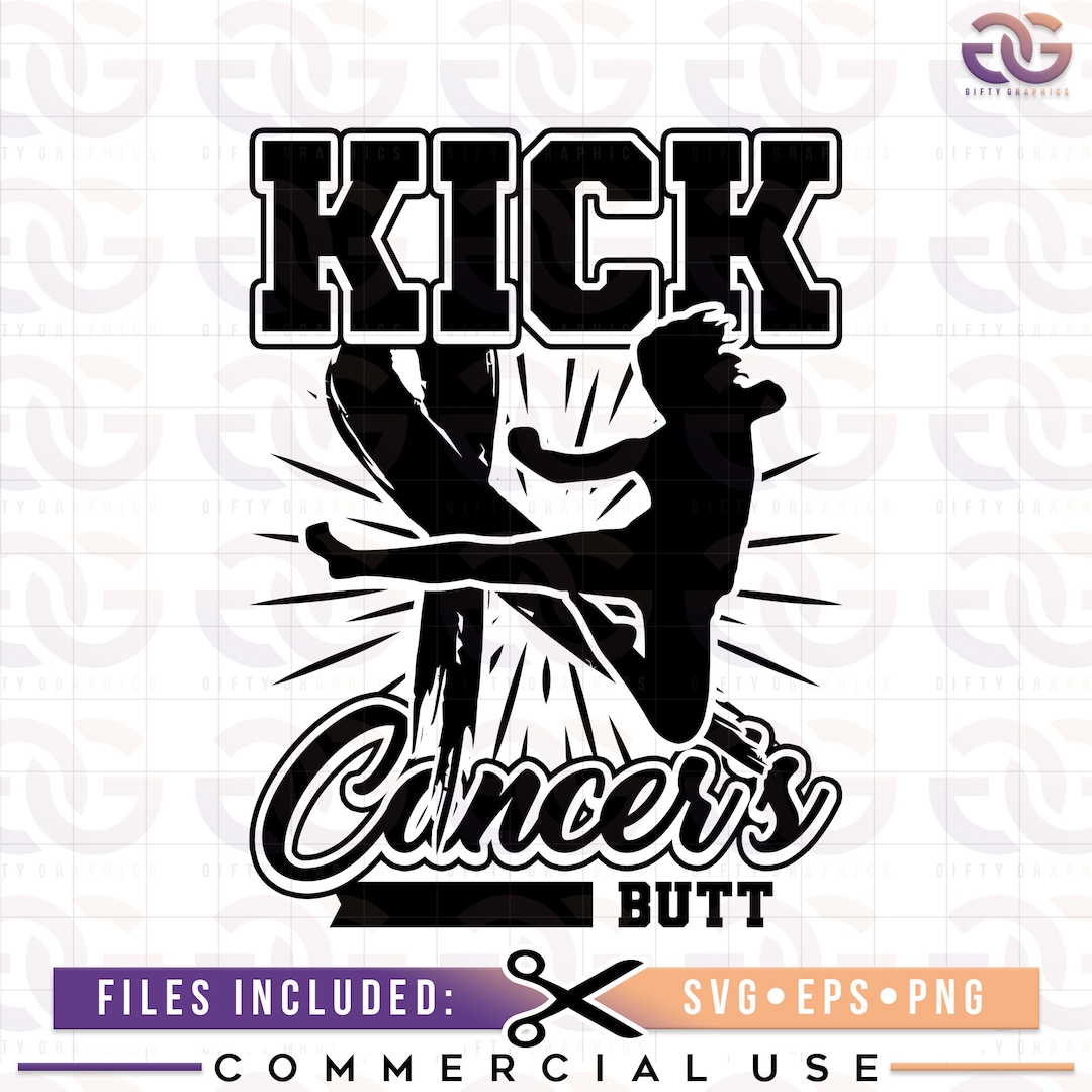 Kick Cancer Butt Svg | Christian Svg | Breast Cancer Svg | Cricut Svg ...