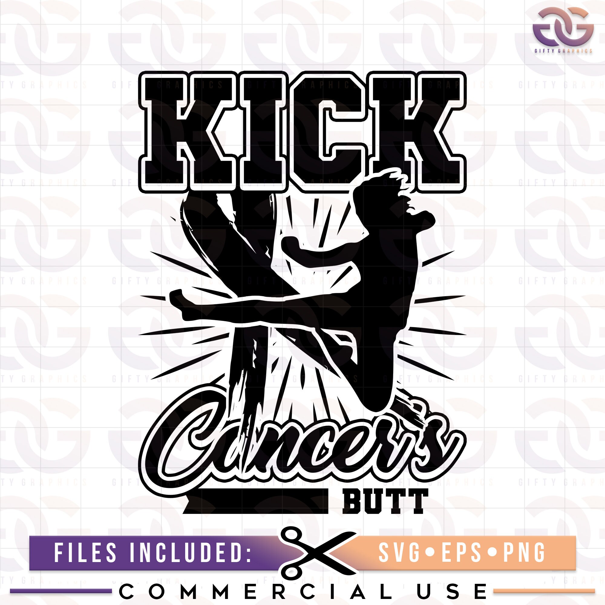 Kick Cancer Butt Svg | Christian Svg | Breast Cancer Svg | Cricut Svg ...