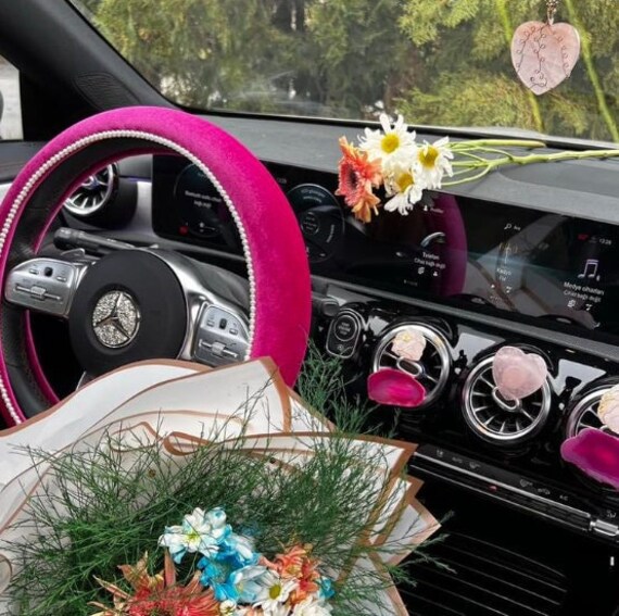 Velvet Pearl Steering Wheel Cover Car Accessories for Women Car Ornaments Luxury Car Decor Fancy Boujee Girly Car Decor Etsy