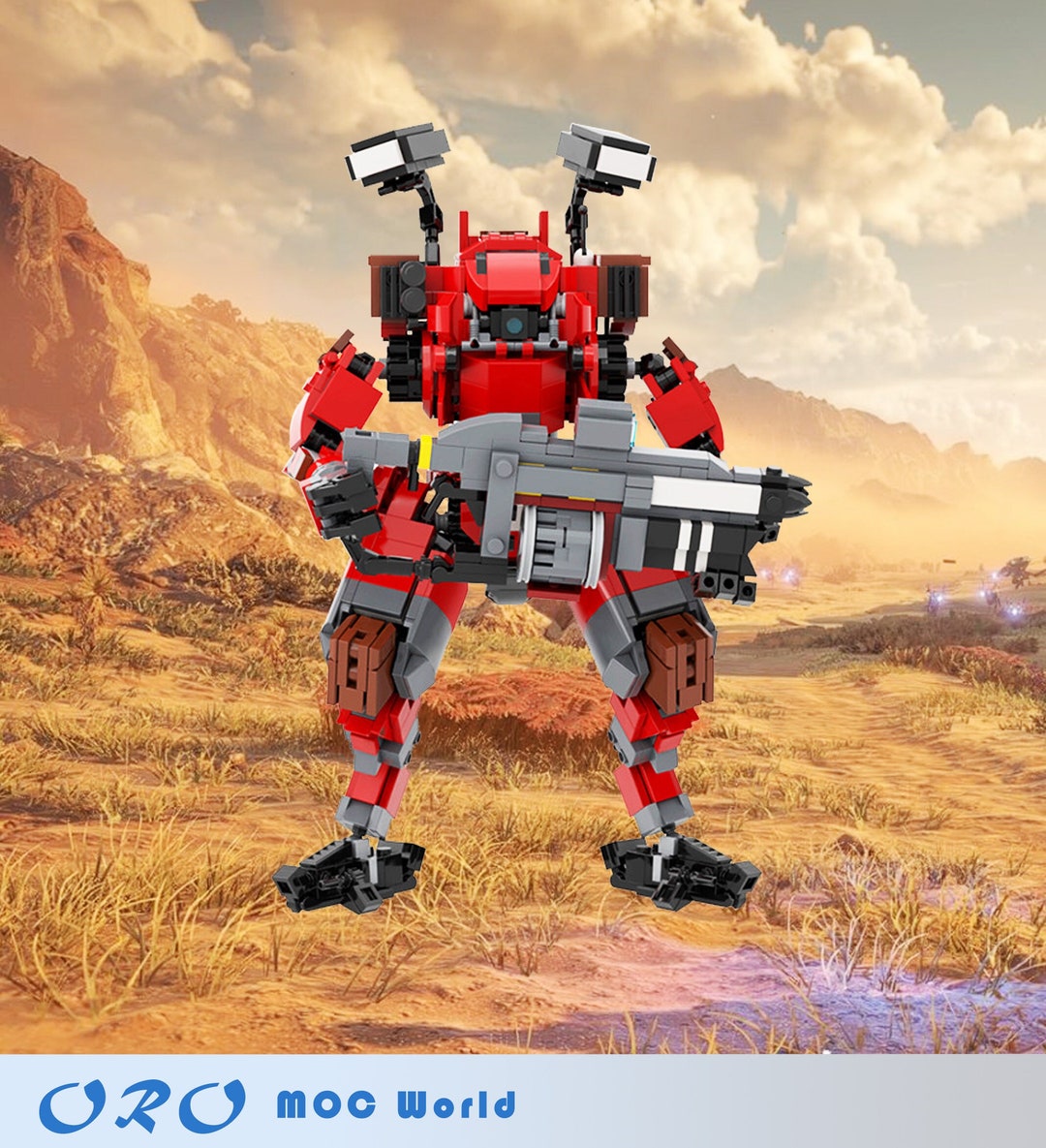 ORO MOC Game Series Titan Fall Mech MOB 1316 Building Bricks - Etsy
