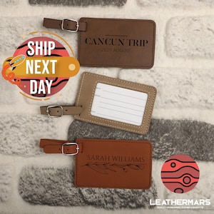 Leather Luggage Tags, Luggage Tag, Custom Luggage Labels, Luggage Tags Personalized, Custom ...