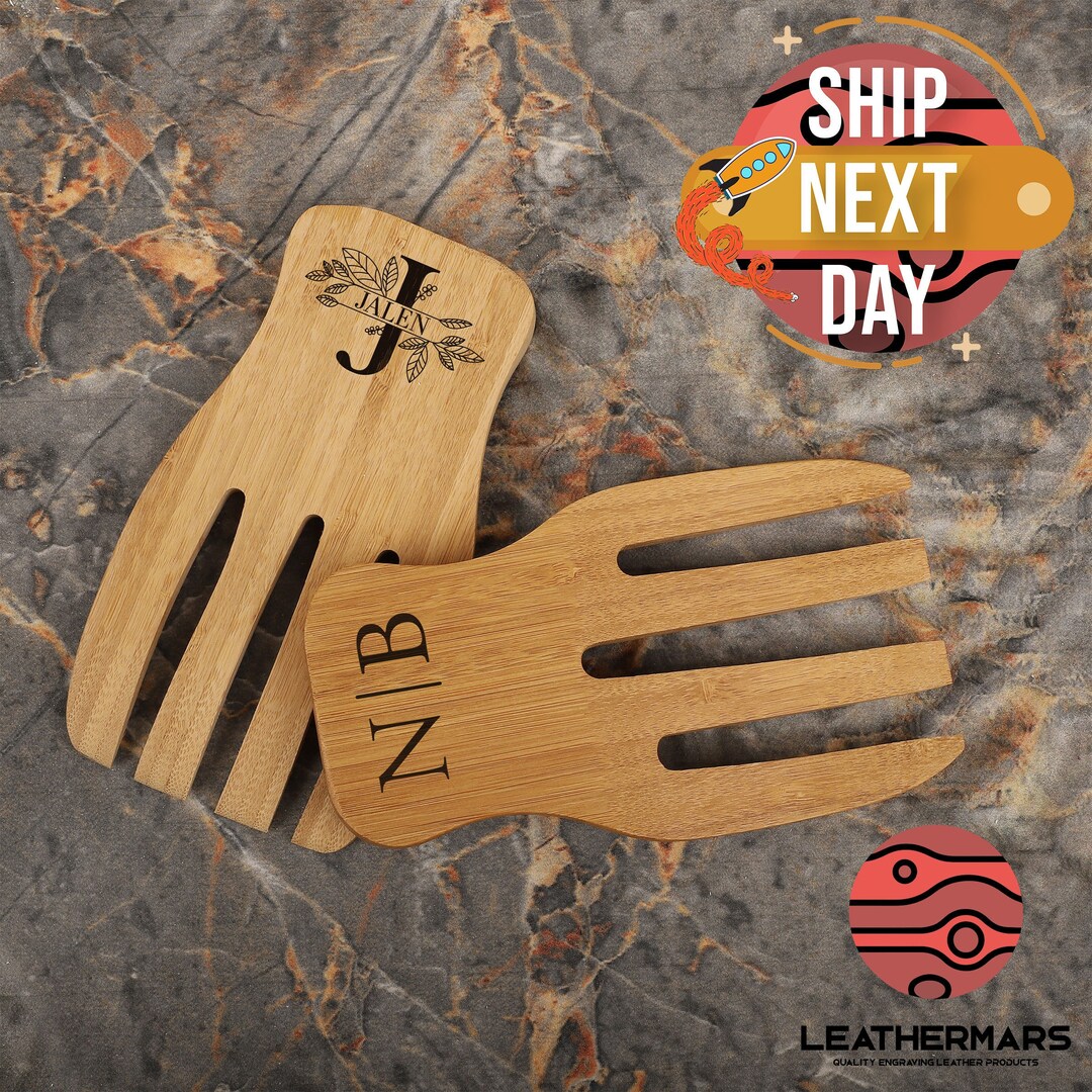 Serving Utensils, Salad Serving Set, New Home Gift, Personalized Gift ...