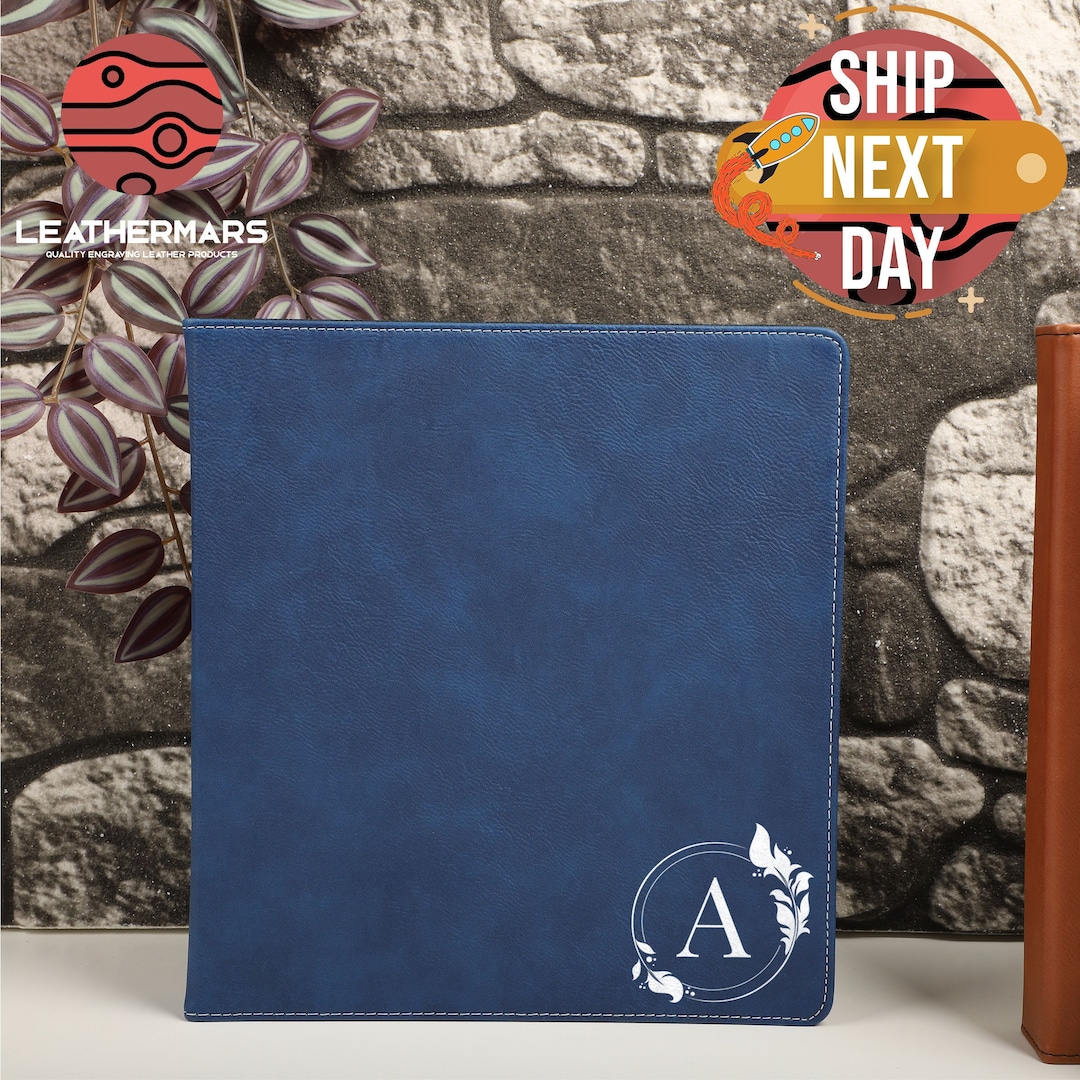 Custom Binder Cover, Corporate Gift, Leather Binder, Business Gifts, 3 ...