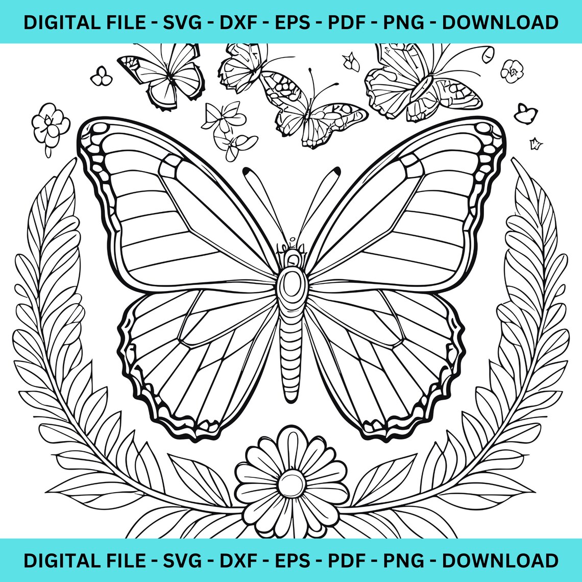 Enchanted Butterfly Gathering DIY Digital Butterfly Art - Etsy