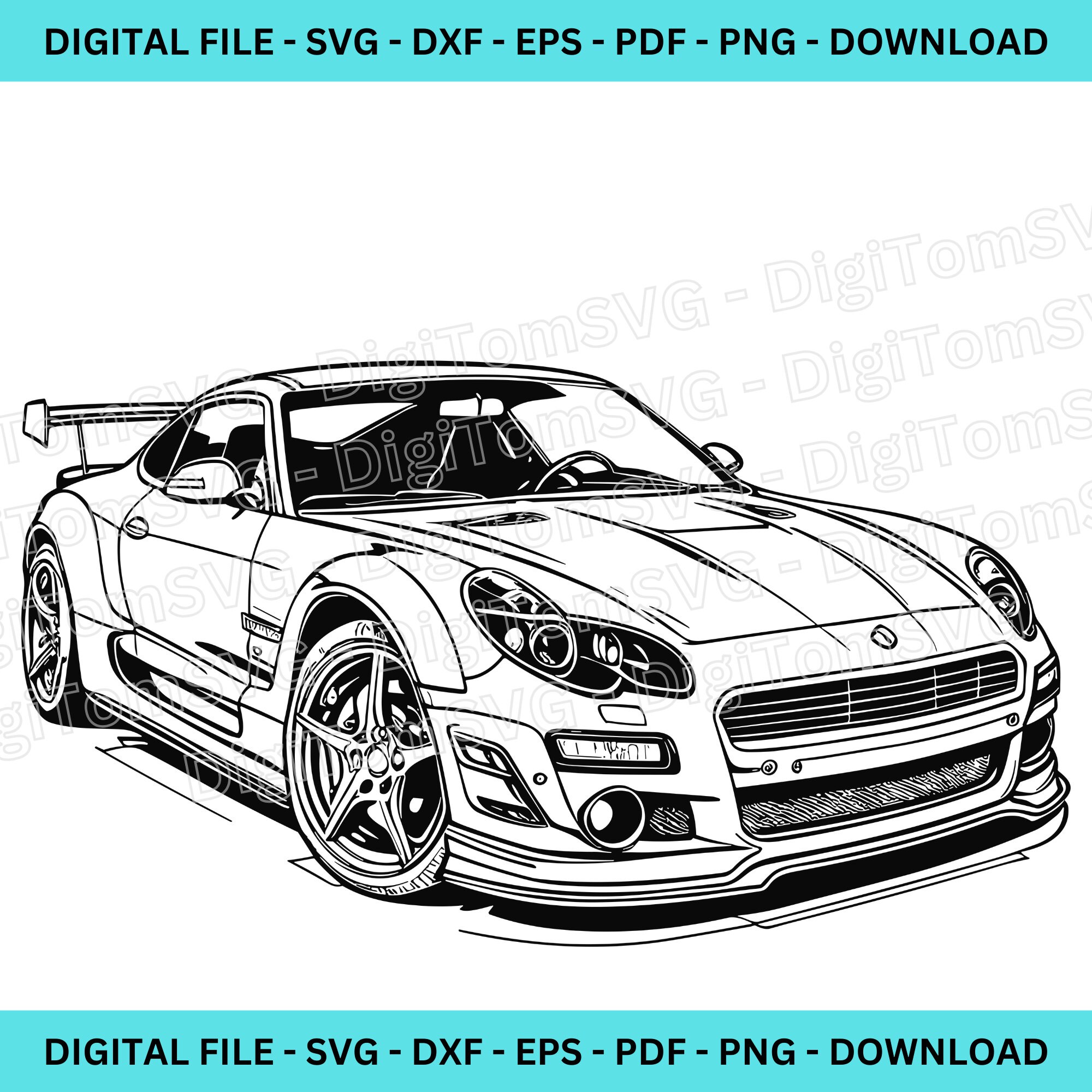 Sportscar Excellence DIY Svg Png Craft and Engraving Files Craft Your ...