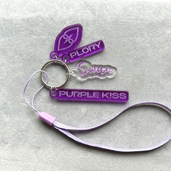 Purple Keychain - Etsy
