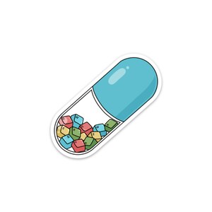 Your Daily Dose of Happiness | Capsule Stickers, Pharmacy Stickers ...