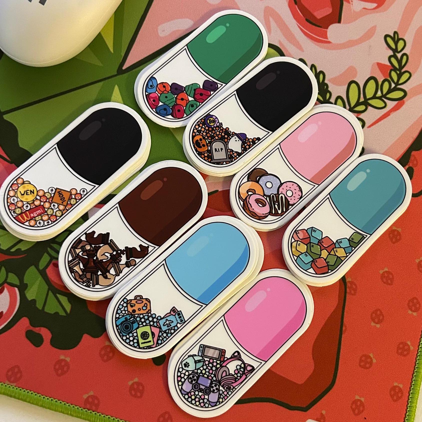 Your Daily Dose of Happiness | Capsule Stickers, Pharmacy Stickers ...
