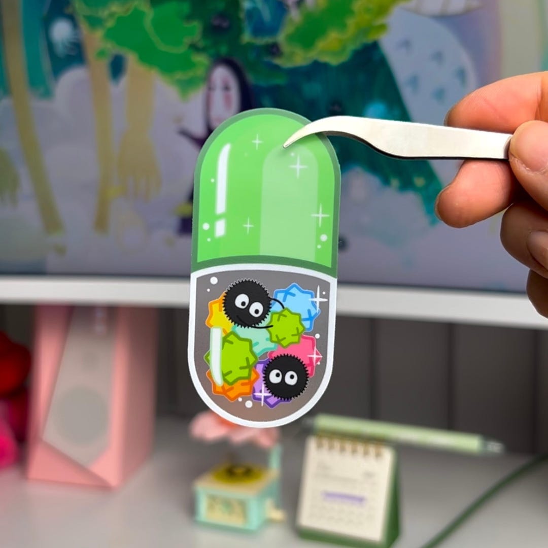 Soot Sprites Stickers, Transparent Stickers, Pharmacy Stickers, Medical ...