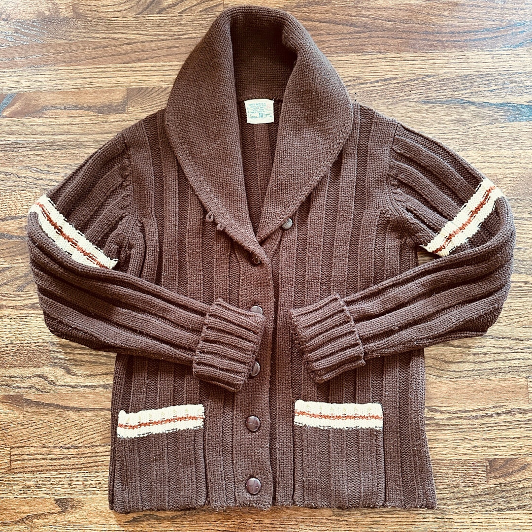 Vintage 70s Sears JR Bazaar Cardigan - Etsy