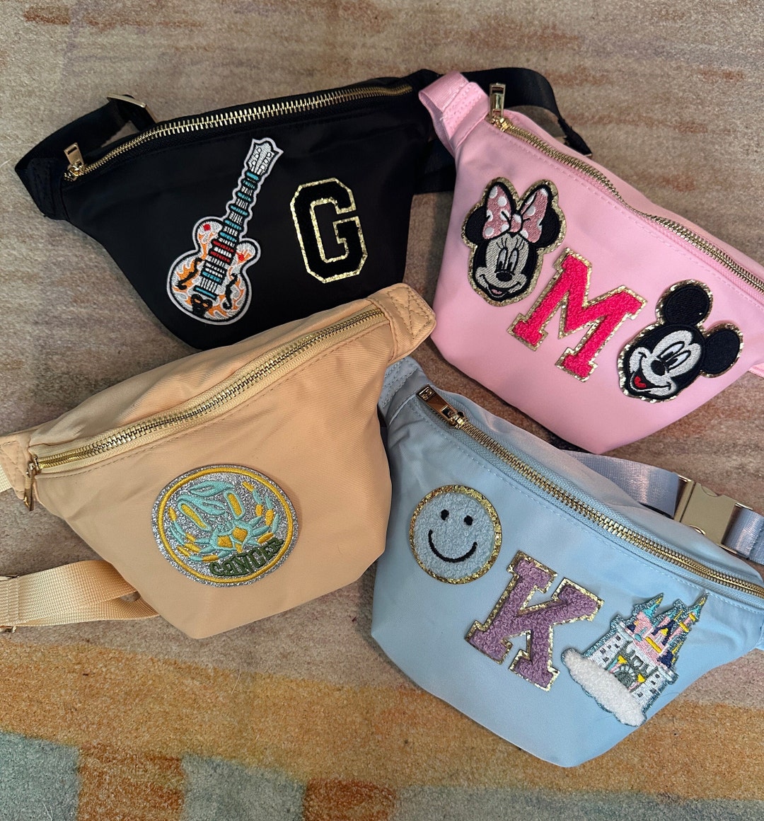 Personalized Nylon Fanny Pack Custom Name & Patches Stylish Hands-free Accessory - Etsy