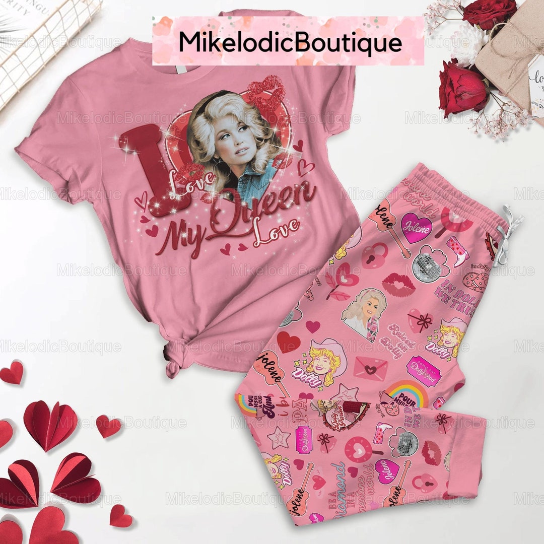 Dolly Parton Pajamas Set, Dolly Parton Holiday Pajamas, Dolly Parton ...