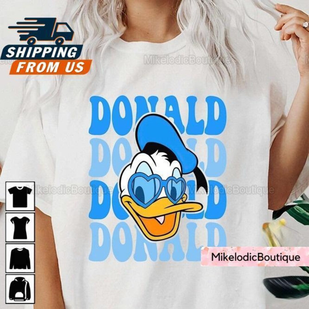 Camiseta de pareja de Donald y Daisy, camiseta del pato Donald ...