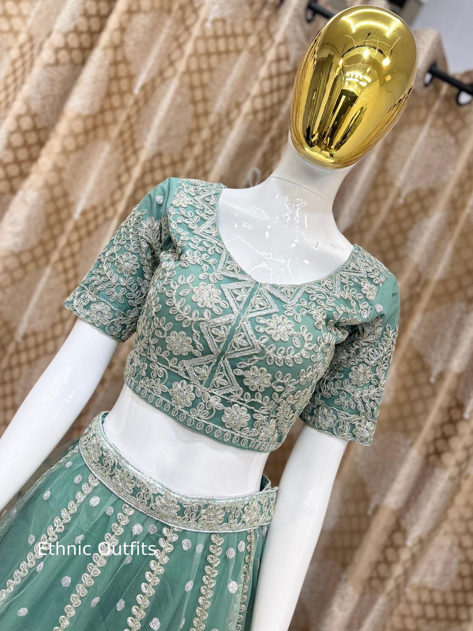 Amazing Gray Lehenga Choli for Women Indian Wedding Party Wear Ghagra ...