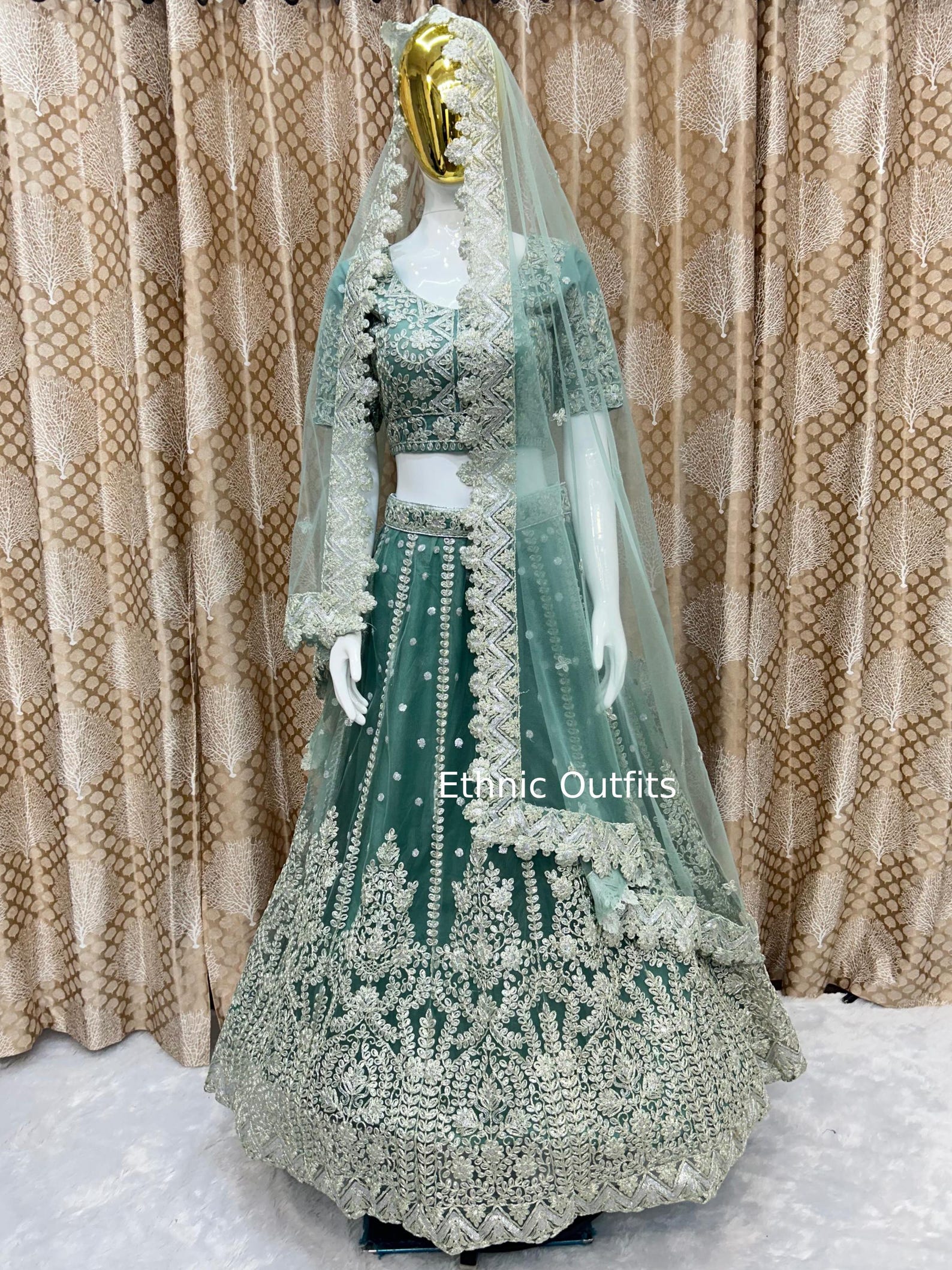 Amazing Gray Lehenga Choli for Women Indian Wedding Party Wear Ghagra ...