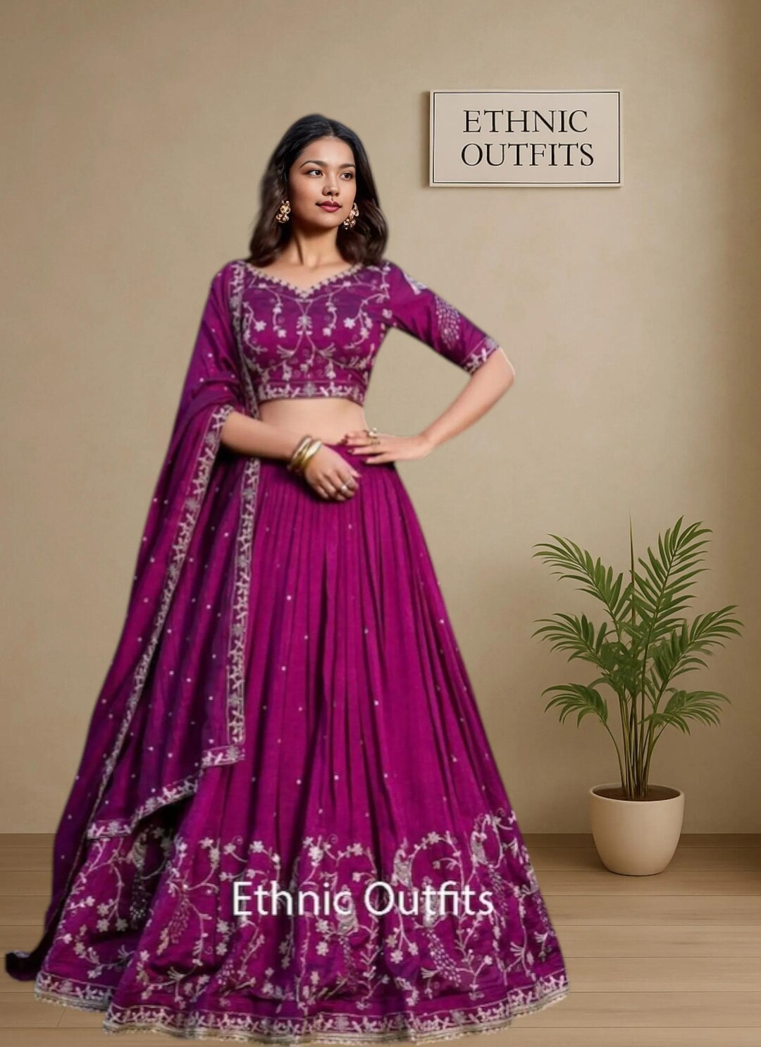 Indian Wedding Lehenga Choli Purple Lahnga Choli for Women Designer ...