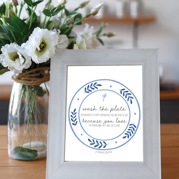 Wash the Plate - Etsy