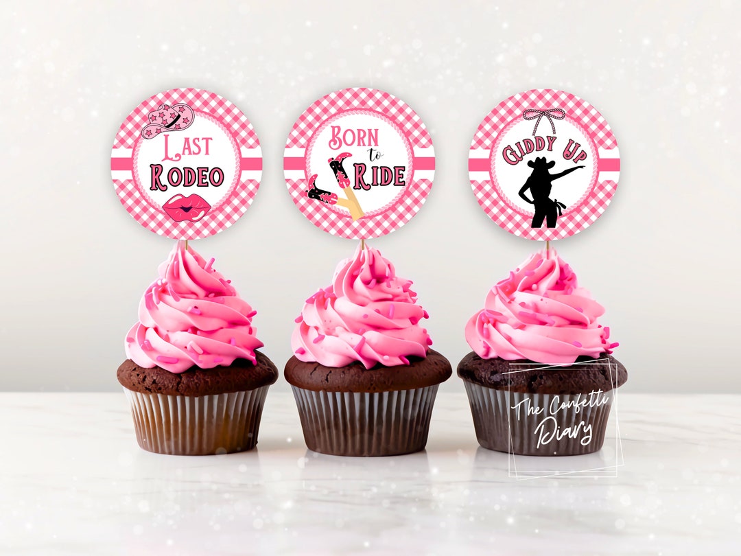 Last Rodeo Bachelorette Cupcakes Western Rodeo Cupcakes - Etsy