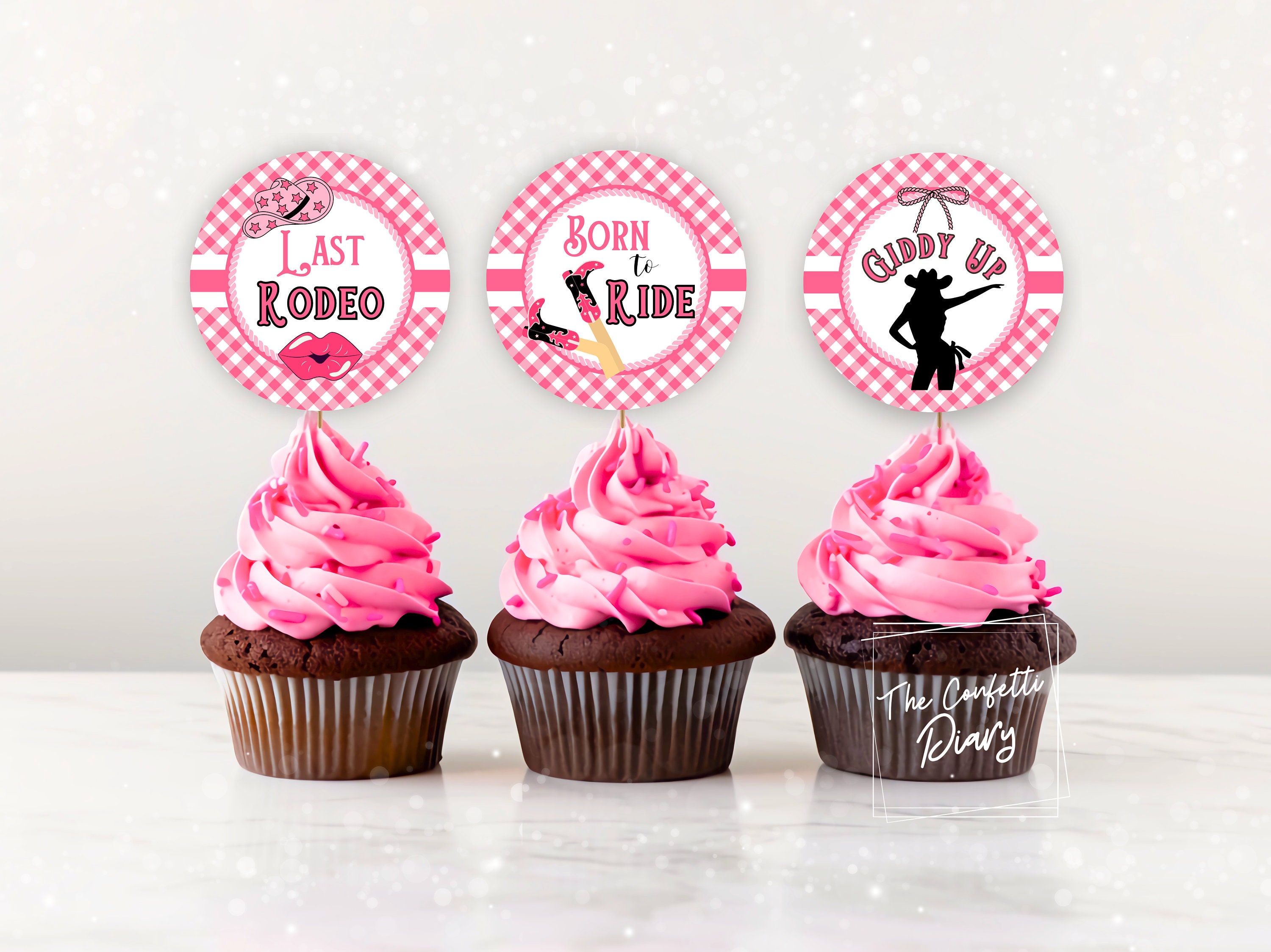 Last Rodeo Bachelorette Cupcakes Western Rodeo Cupcakes - Etsy