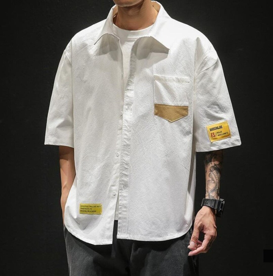 Oversized Drop Shoulder Shirt for Men - Etsy