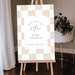 Neutral Welcome Sign Printable, Checkered Baby Shower Welcome Sign ...