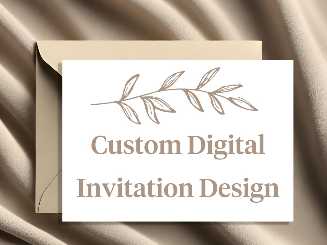 Custom Digital Invitation Design: Editable Canva Template - Etsy