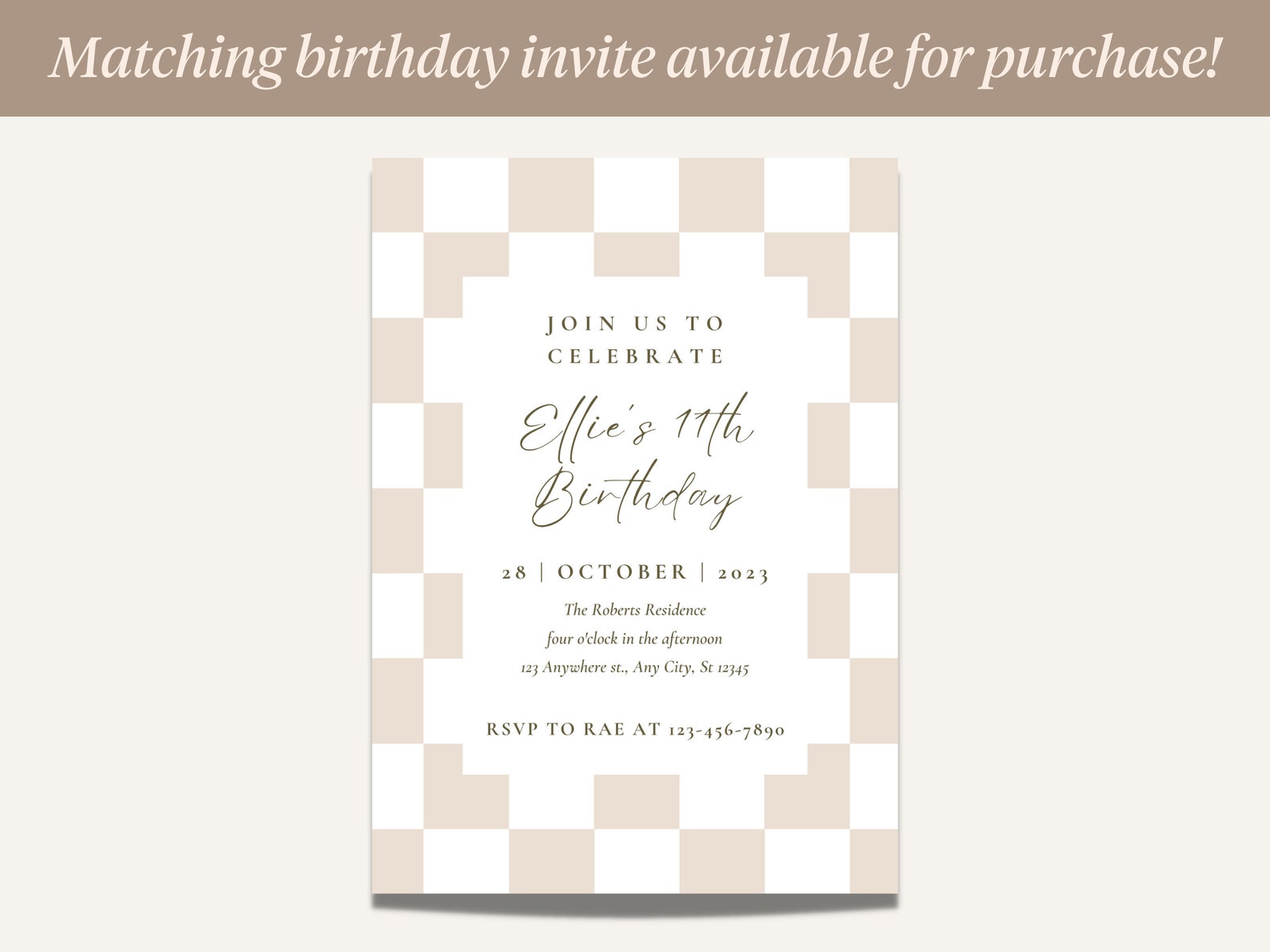 Checkered Baby Shower Invitation, Checkers Baby Shower Invitation ...
