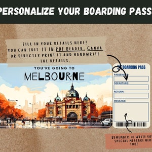 Melbourne, Australia Trip Surprise Gift Ticket - You're Going to ...