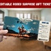 Rodeo Surprise Gift Ticket - You're Going to a RODEO - Printable, Pass ...