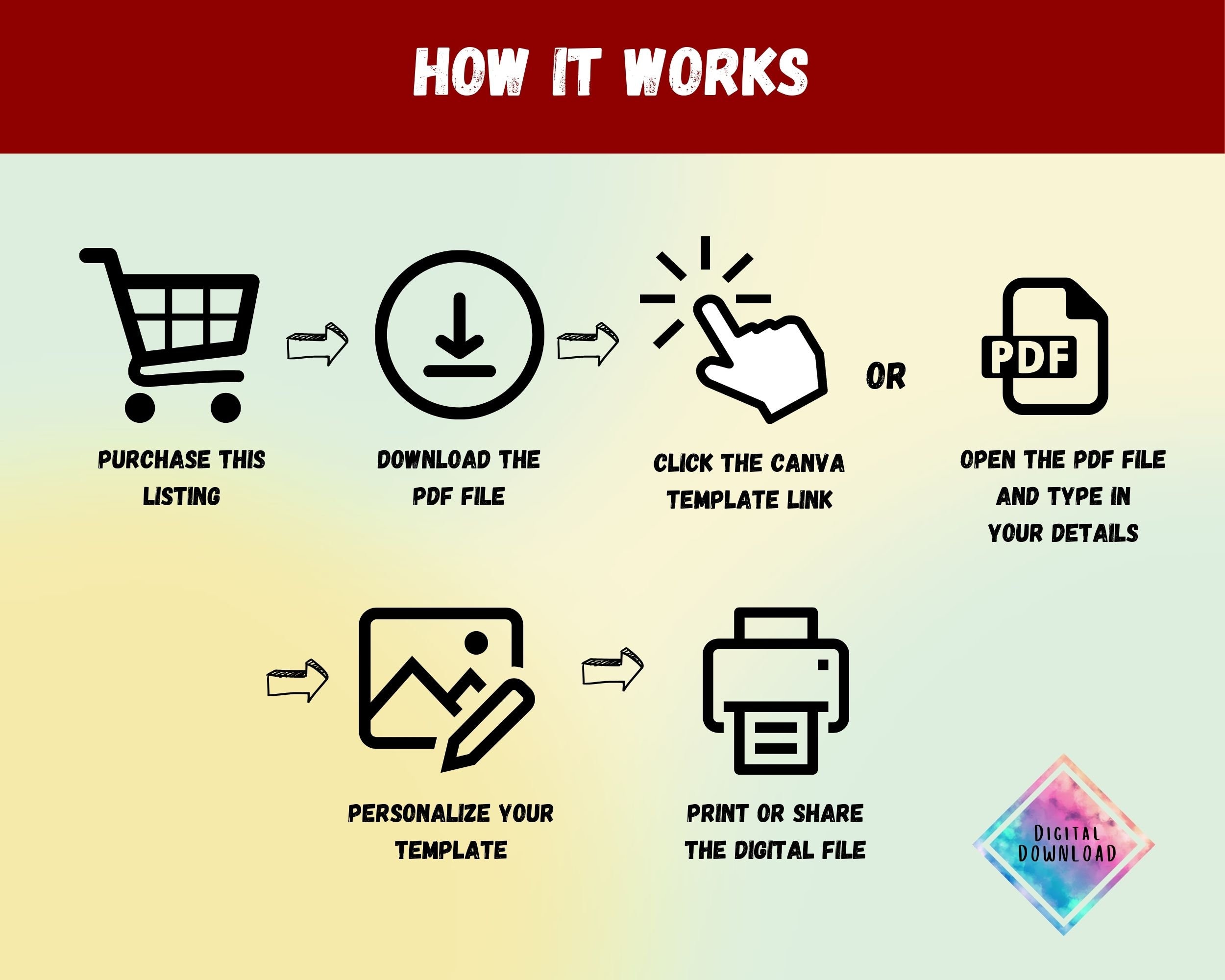 Rodeo Surprise Gift Ticket - You're Going to a RODEO - Printable, Pass ...