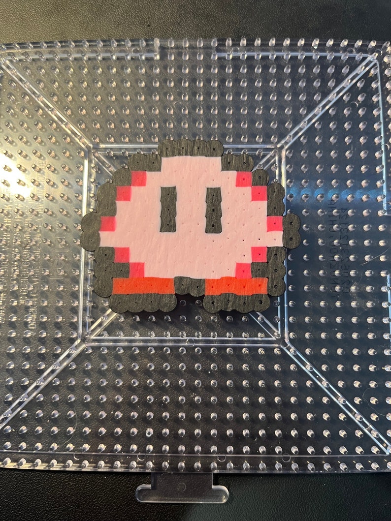 Mini Kirby Perler Bead Art Piece - Etsy
