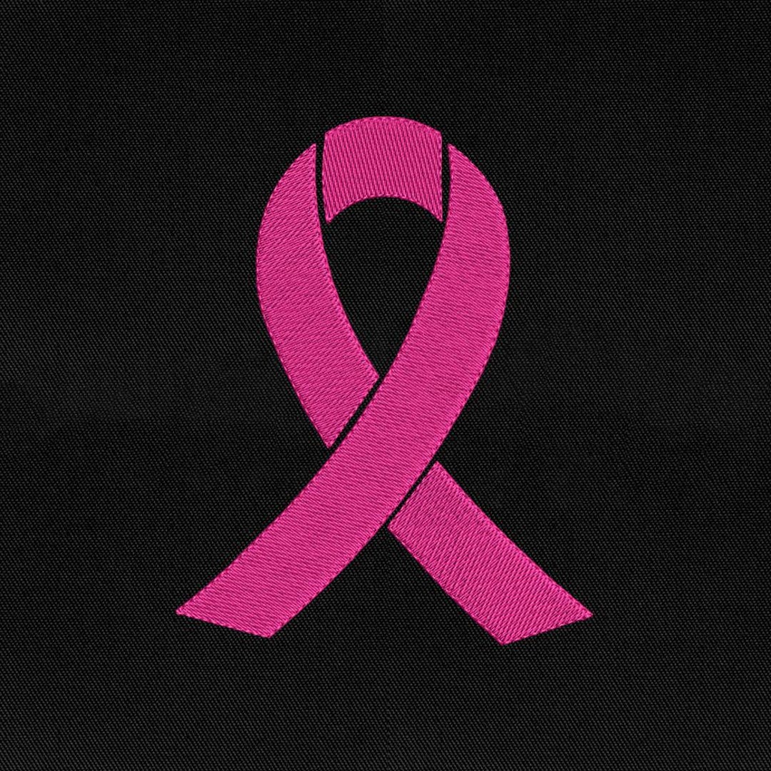 Classic Awareness Ribbon Embroidery Design, Simple Pink Loop for Breast ...