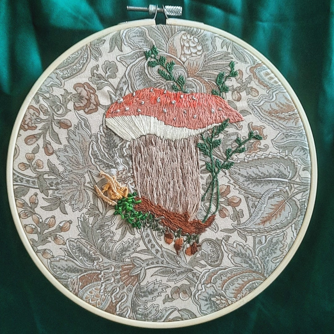 Wild Mushroom Embroidery - Etsy