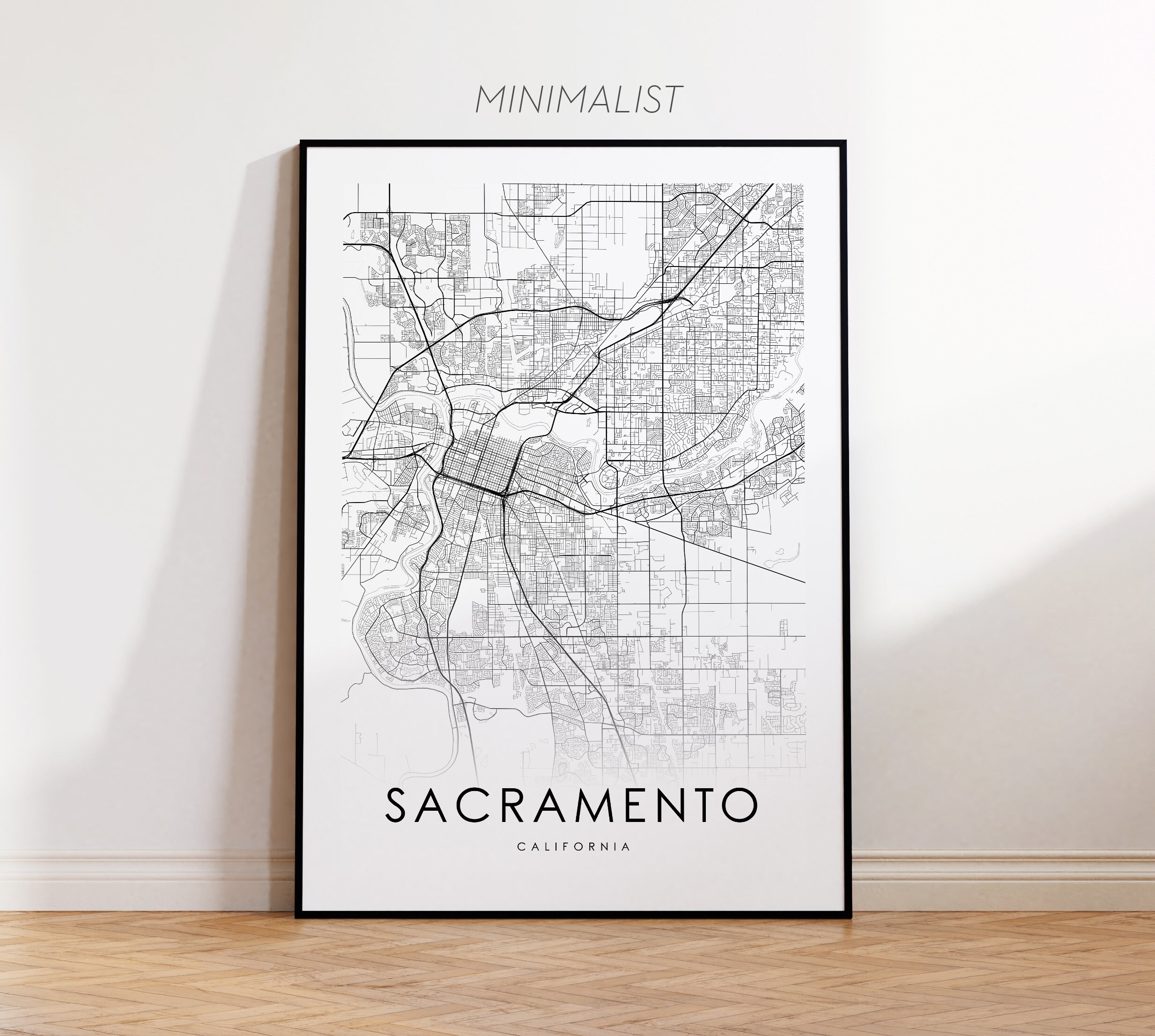 Personalized City Map, Custom Town Map Print, City Map Art, Minimalist ...