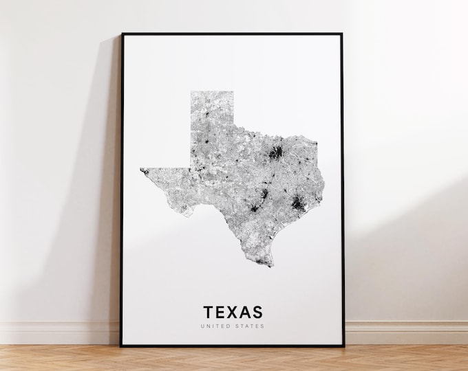 Pecos Texas Map [digital Download] - Etsy Canada