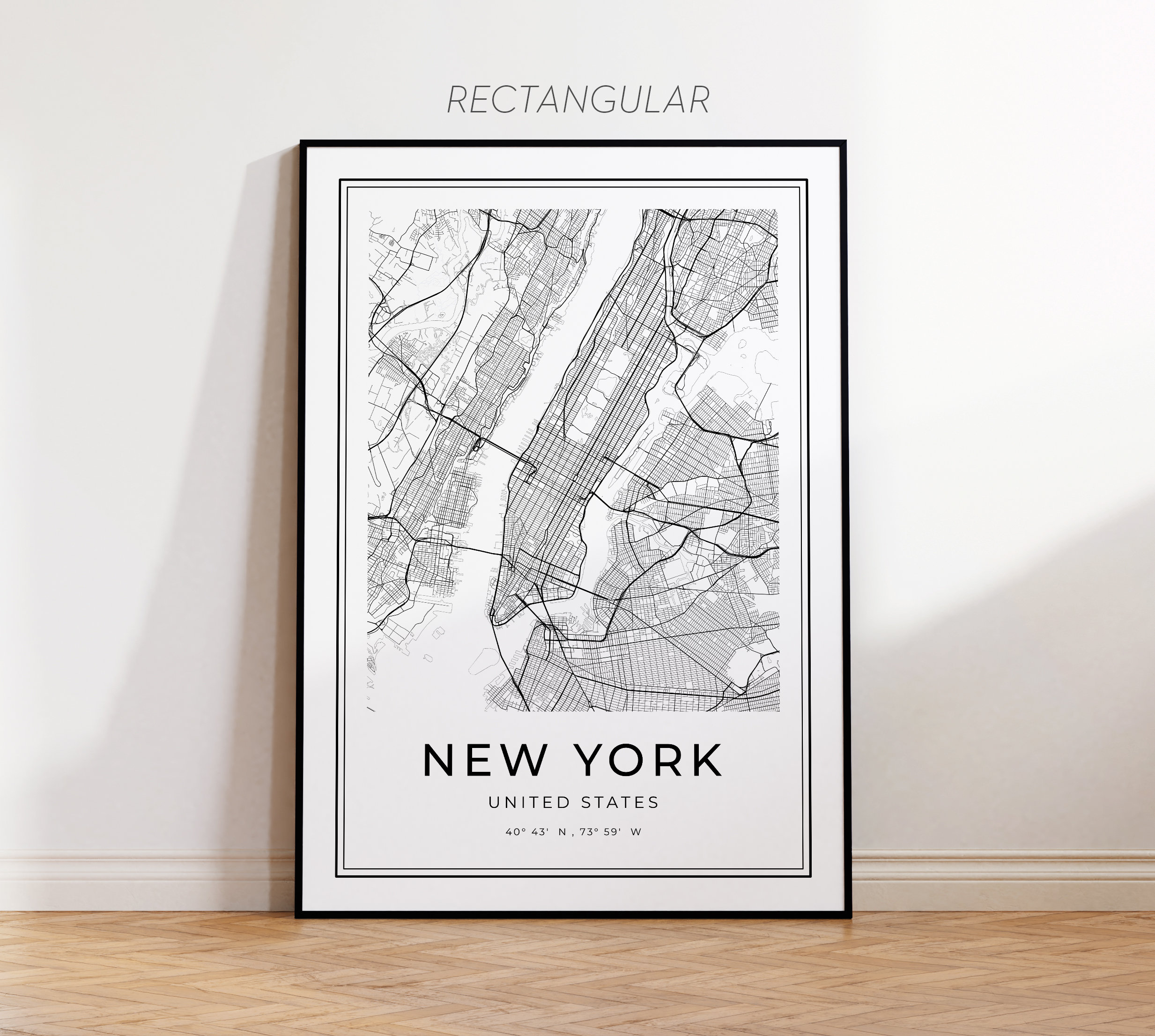 Personalized City Map, Custom Town Map Print, City Map Art, Minimalist ...