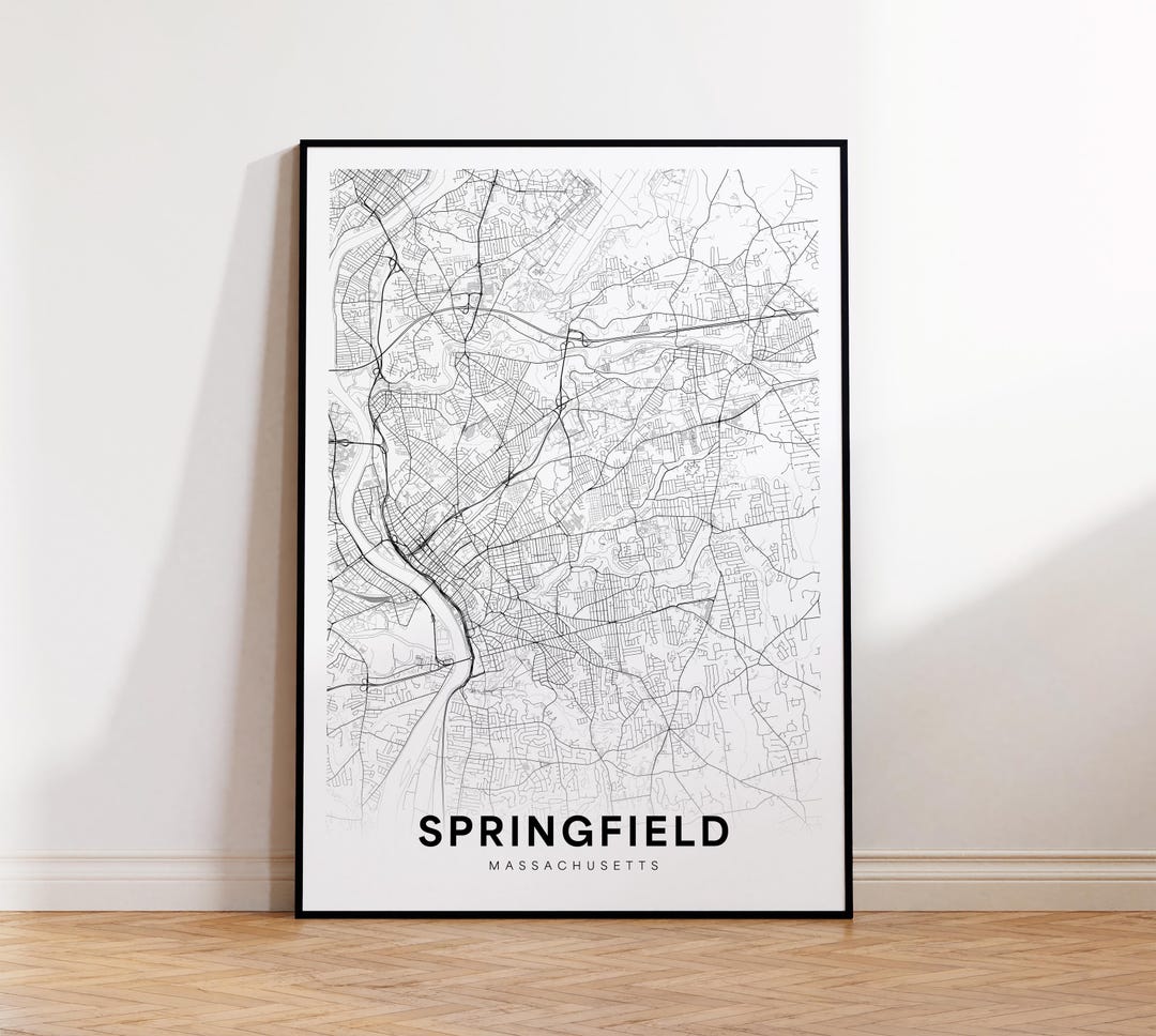 Springfield MA City Map, Springfield Street Map, Massachusetts USA Map ...