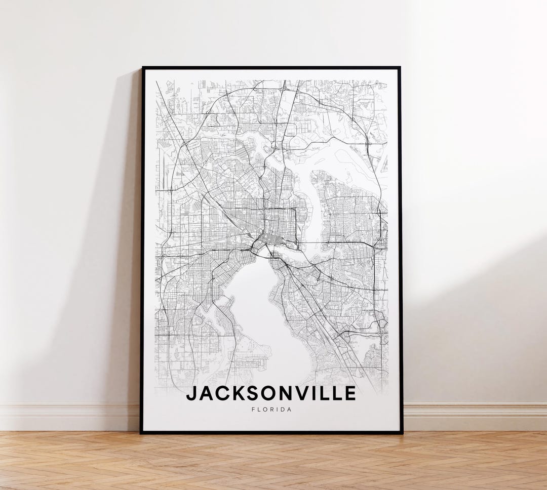 Jacksonville FL City Map, Jacksonville Street Map, Florida USA Map ...