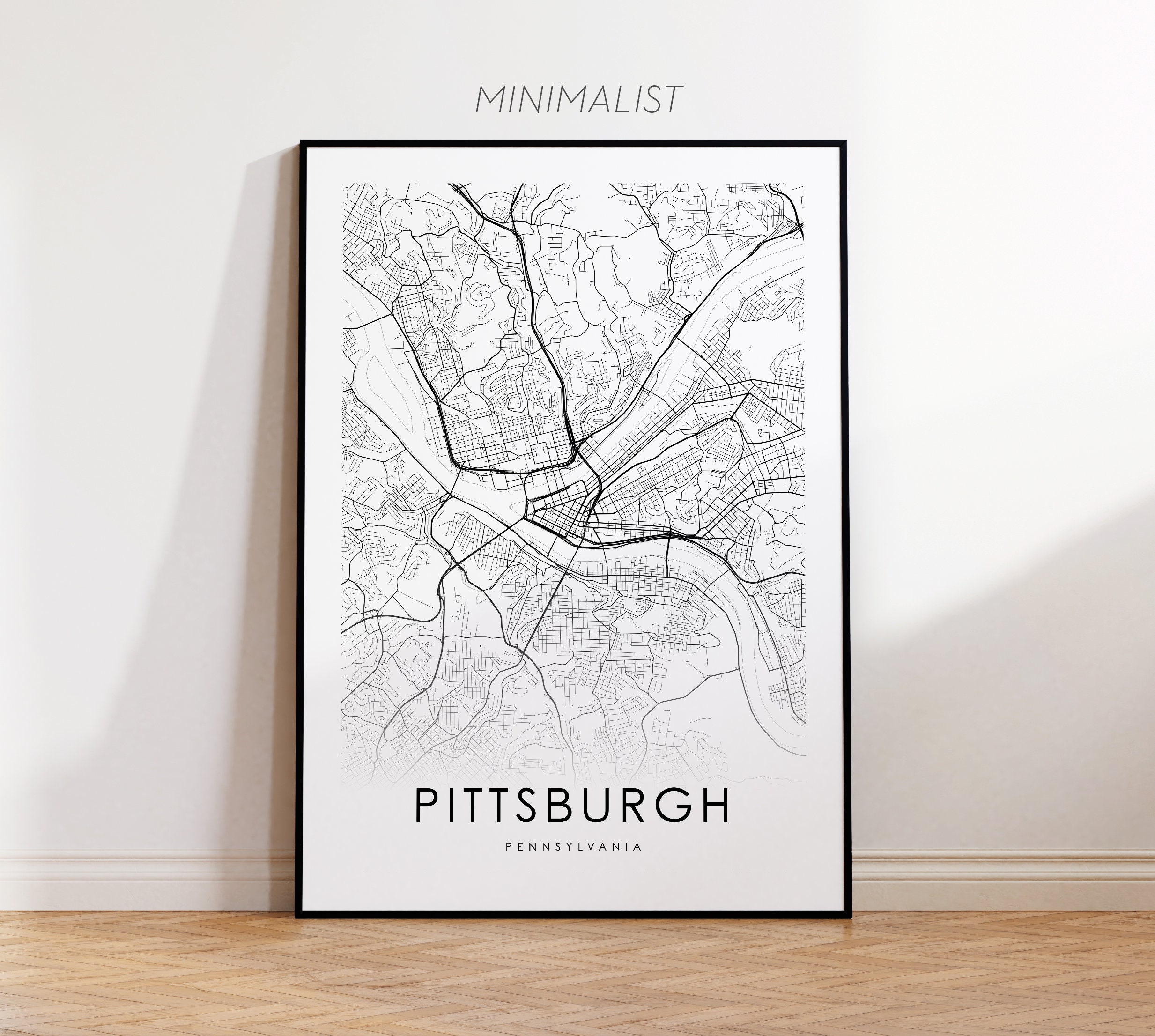 Custom City Map, Personalized City Map Wall Art, Printable Map Wall Art ...
