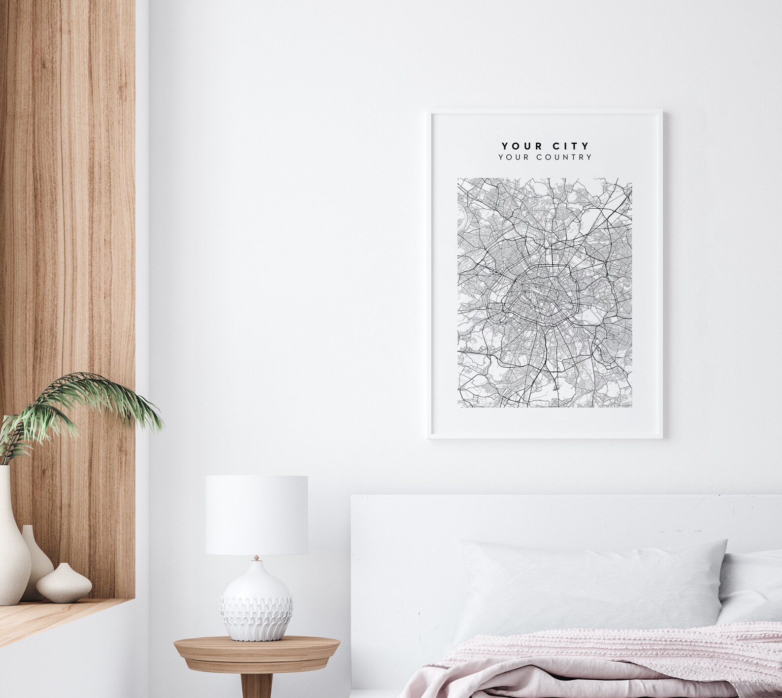 Personalized City Map, Custom Location Map, Any City Map Print, Modern ...