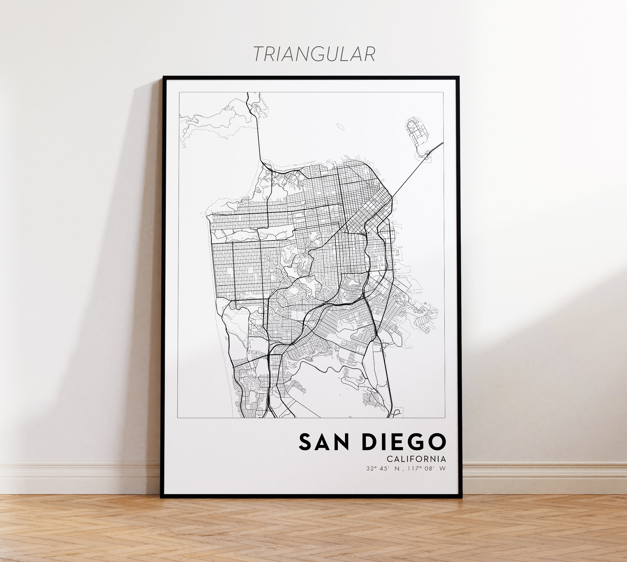 Personalized City Map, Custom Town Map Print, City Map Art, Minimalist ...