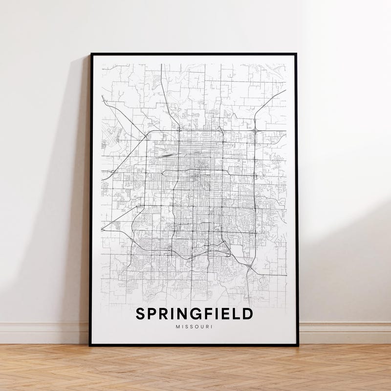 Springfield Travel Poster - Etsy