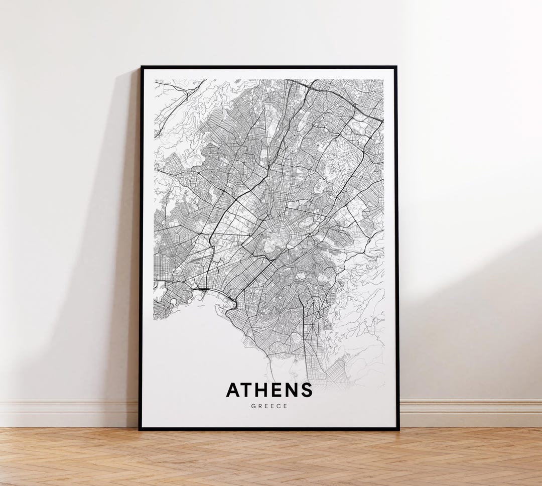 Athens City Map, Athens Street Map, Athens Greece Downloadable Map ...