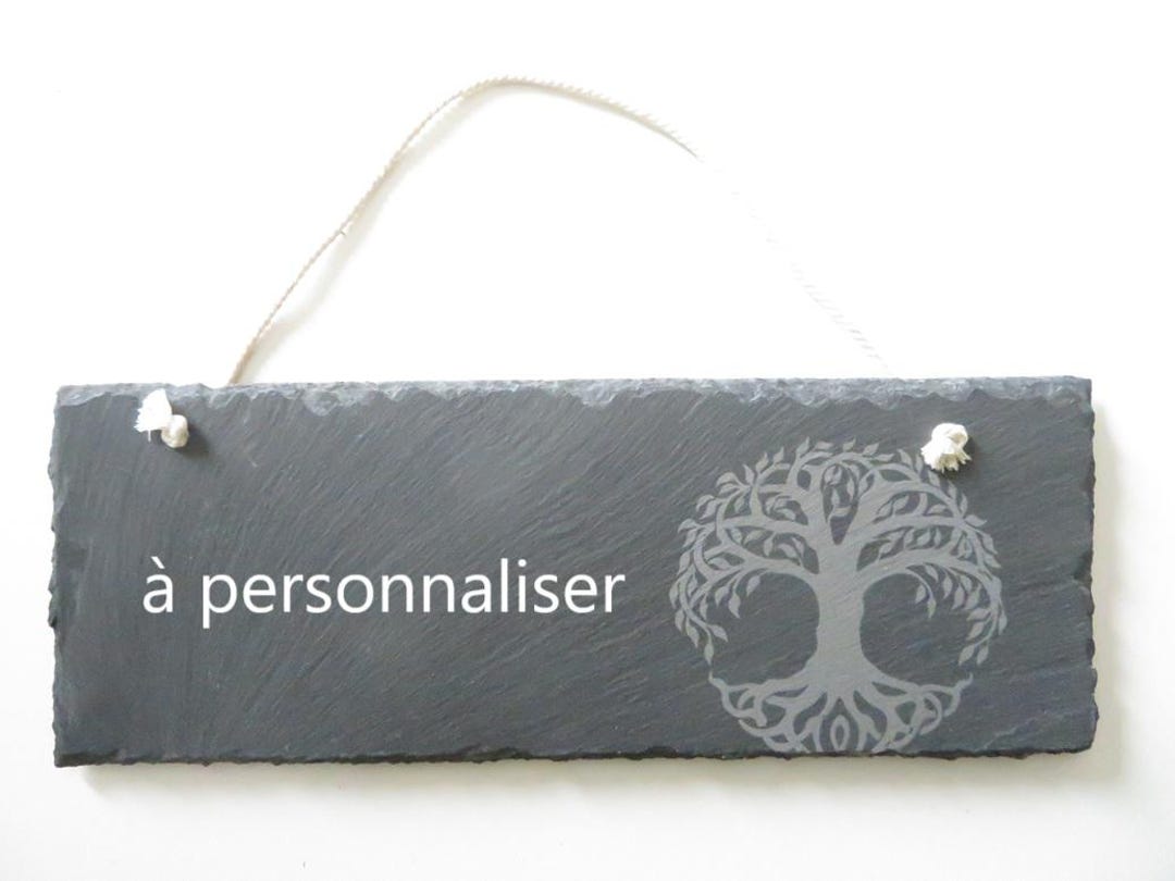 Customizable Door Sign, Slate Door Sign With Tree of Life, Home ...